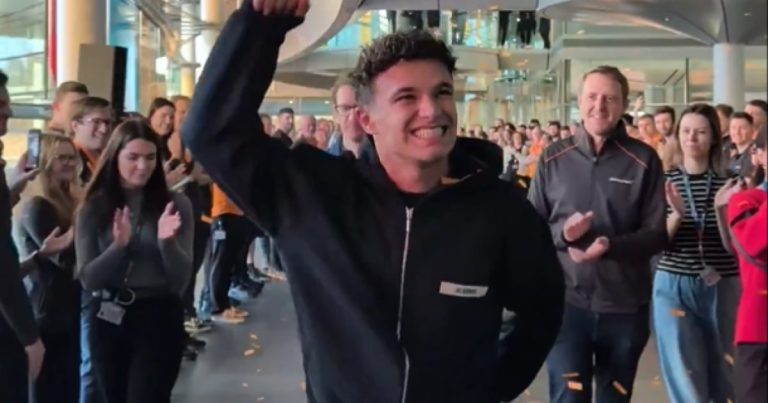 F1 champion Lando Norris receives grand welcome on homecoming ...